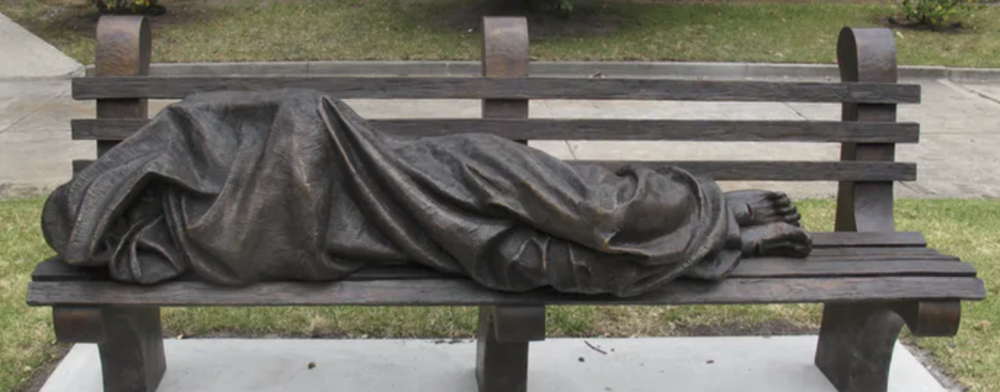 ‘Homeless Jesus’ sculpture goes viral after 911 call | Urban Faith